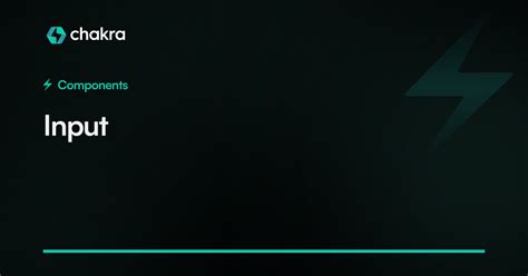 Input Chakra Ui