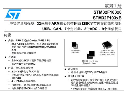 stm32f103c8t6中文资料 pdf 资料 单片机 stm32 畅学电子网