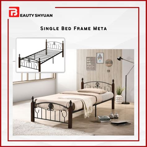 Classic Metal Single Bed Frame Single Bedframe Metal Bed Frame Single Katil Divan Single Divan