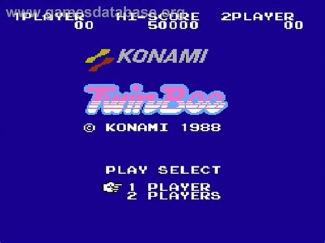 Twinbee Nintendo Famicom Disk System Artwork Title Screen