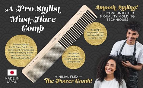 Cricket Silkomb Pro 30 Power Hair Cutting Comb Silicone