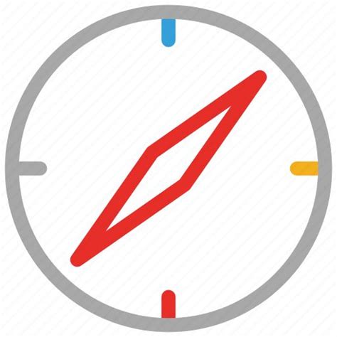 Red Compass Arrow