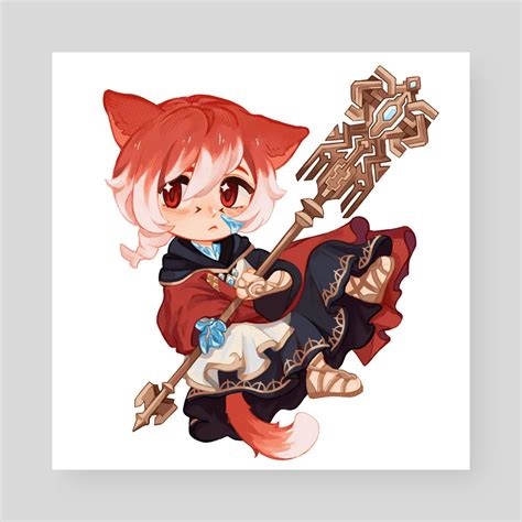 Chibi Exarch Ffxiv An Art Print By Reiin Inprnt