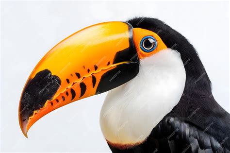 Premium Photo Closeup Portrait Of A Toco Toucan In Vibrant Colors