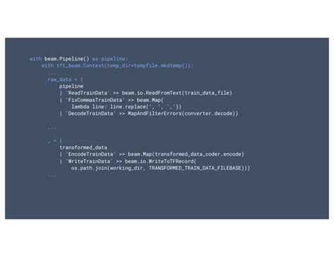 Tensorflow Extension Tfx And Apache Beam Ppt