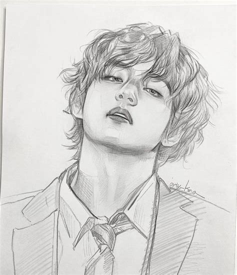 Bts V Face Sketches Artofit