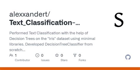 Github Alexxanderttextclassification Decisiontrees Performed Text