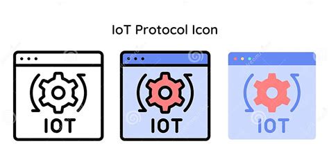 Iot Protocol Icon Stock Vector Illustration Of Protocol 315845723