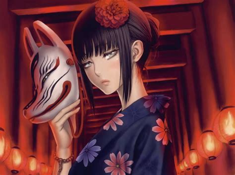 Mask Kitsune Anime Girl Wallpapers Wallpaper Cave Mask Kitsune Anime Girl Wallpapers Wallpaper Cave
