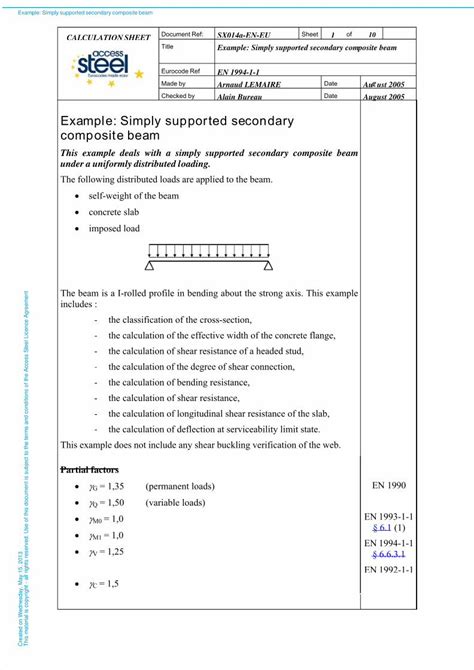 Pdf Simply Supported Secondary Composite Beam Dokumen Tips