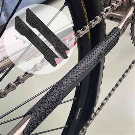 Mountain Bike Parts 2pcs Bike Chainstay Protector Silicone Frame