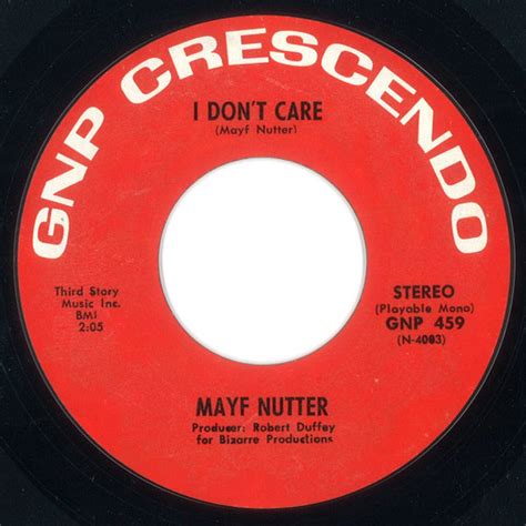 Mayf Nutter I Dont Care Vinyl Discogs
