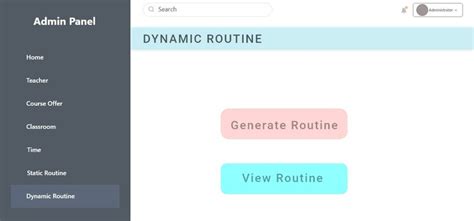Dynamic Routine Option Page Can Generate A New Routine With Full Download Scientific Diagram
