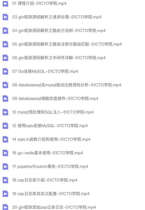 Go Web开发进阶项目实战（基于gin框架共81课时）大虾资源站