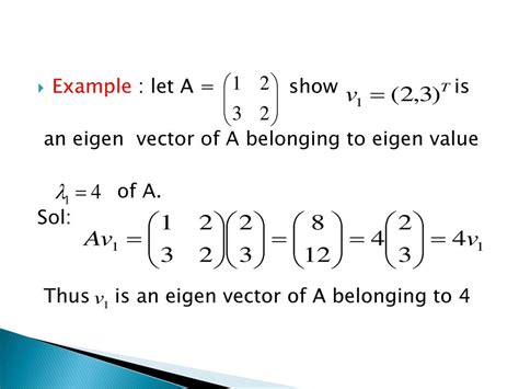 Eigen Value And Eigen Vector Ppt Download