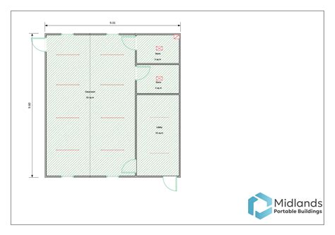 New 3 Bay Plastisol Clad Single Classroom No Toilets Mpb