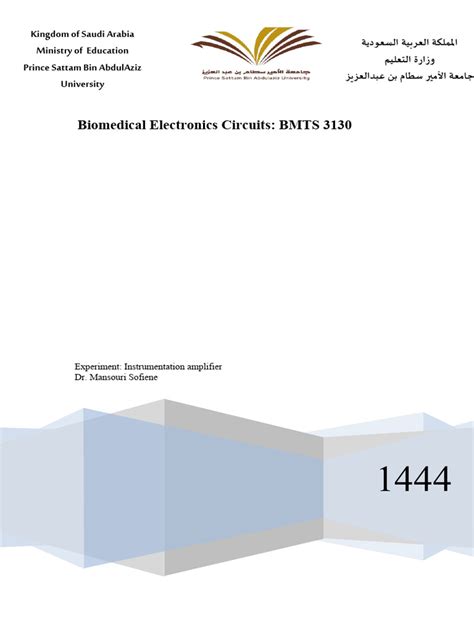 experiment instrumentation amplifier pdf amplifier operational