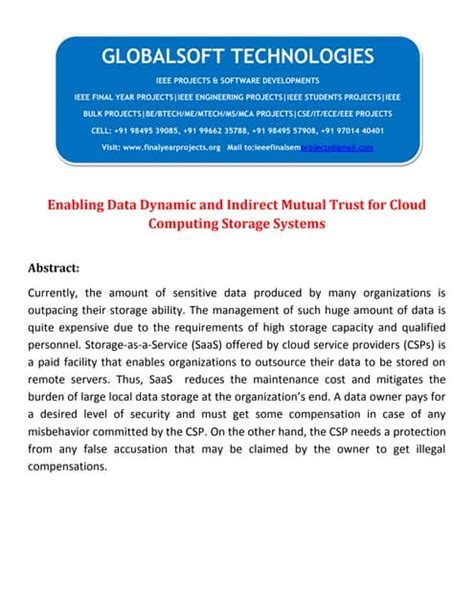 Improved Data Integrity Protection Regenerating Coding Based Cloud Storage Pdf