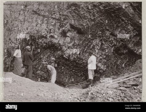 Contract Workers In A Coal Mine Near Sawahlunto 1891 1912 Photograph