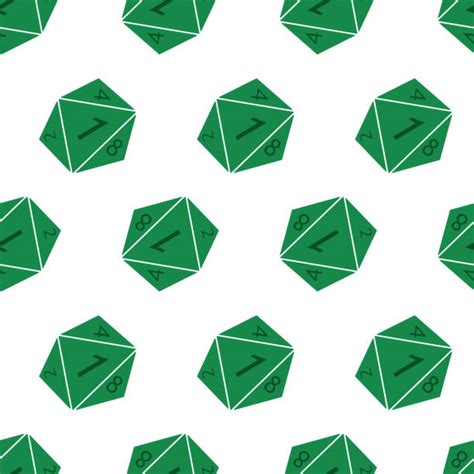 40 Polyhedral Dice Backgrounds Characters Stock Illustrations Royalty
