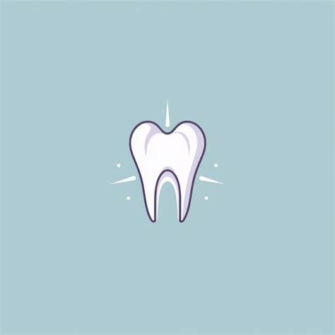 Premium Ai Image Flat Color Tooth Logo Vector