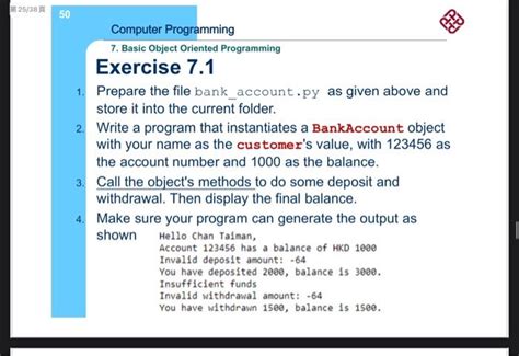 Solved Basic Object Oriented Programming Exercise Chegg