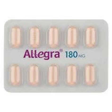 Standard Allegra Mg Tablet Packaging Type Stripe Packaging Size Tablets At Rs