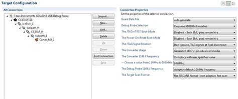 have errors when using xds100v3 to debug cc1310f128 code composer