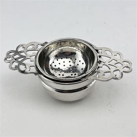 Sterling Silver Tea Strainer Made By Viners Ltd 1962