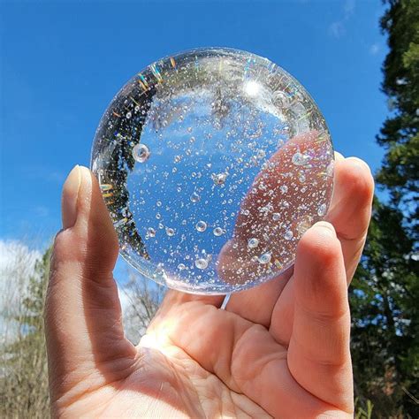 80mm Bubble Clear Crystal Ball Bubble Glass Ball 315 Inch Insects