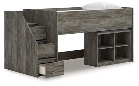 Ashley Signature Design Frandern B4480b14 Twin Loft Bed With Bookcase