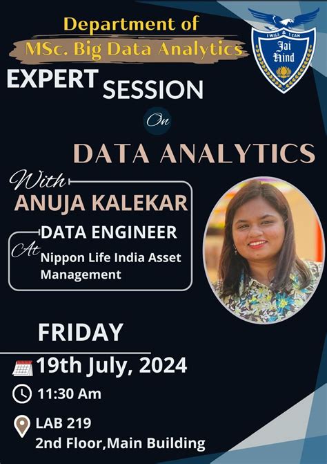 We Were Pleased To Organize An Expert Session Led By Our Esteemed Alumna Ms Anuja Kalekar Who