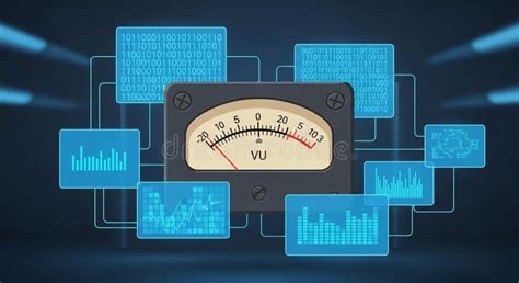 The Scene Conveys Concepts Of Audio Engineering Or Data Visualization
