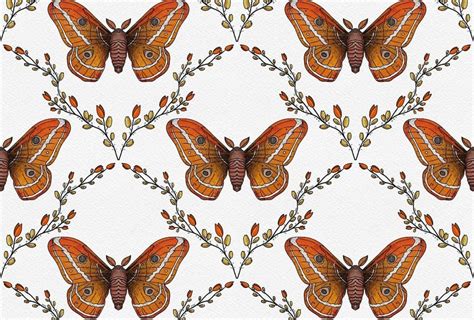 Moth Pattern Skillshare Student Project