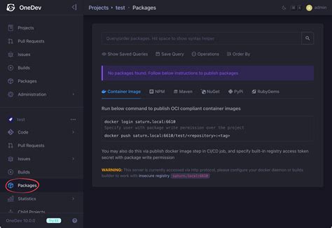Working With Packages Onedev Documentation Working With Packages Onedev Documentation