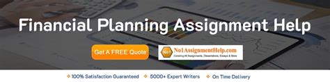 Financial Planning Assignment Help At No1assignmenthelpcom By No 1