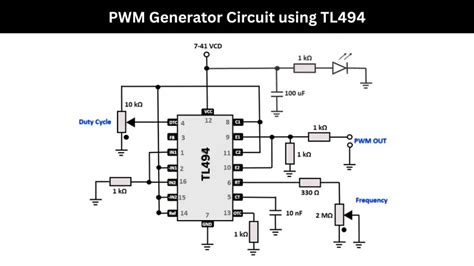 Tl494 Datasheet Pinout And Application Circuit Tl494 Datasheet Pinout And Application Circuit
