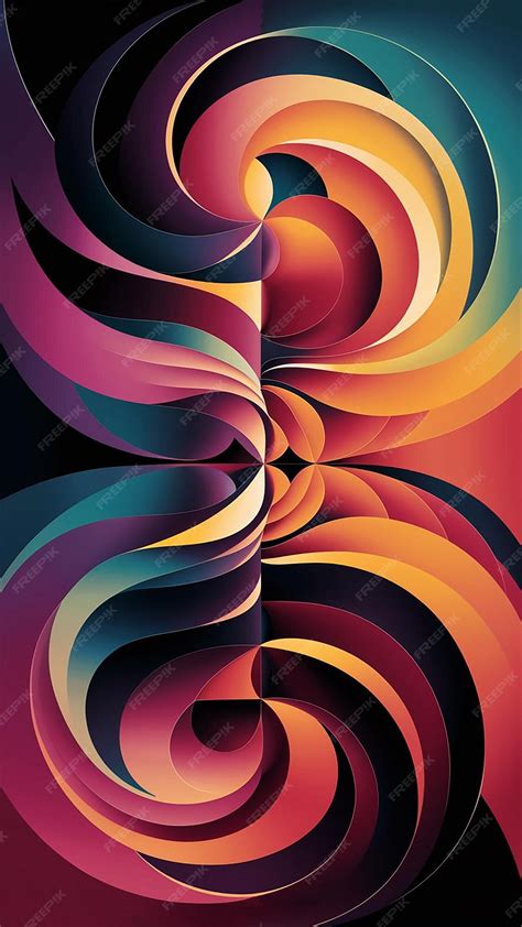 A Visual Representation Of The Fibonacci Sequence With Graceful Curves And Intricate Patterns On