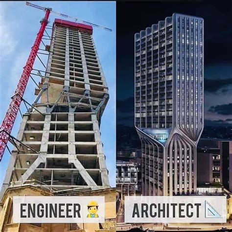 The Key Difference Between An Architect And An Engineer Is That An