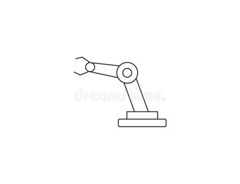 Robotic Arm Icon Vector Illustration Stock Vector Illustration Of
