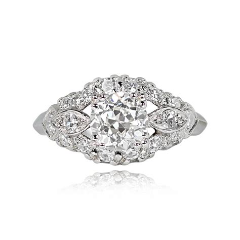 281ct Old European Cut Diamond Vanderbilt Ring Edj