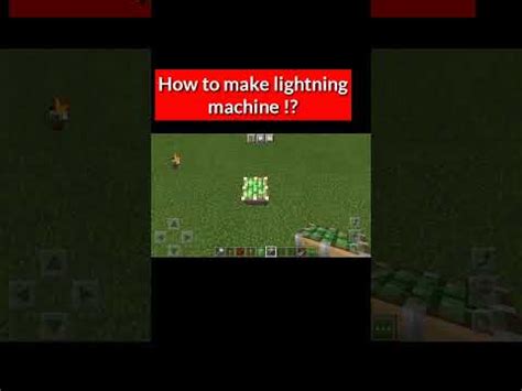 How To Make Lightning Machine In Minecraft Youtube