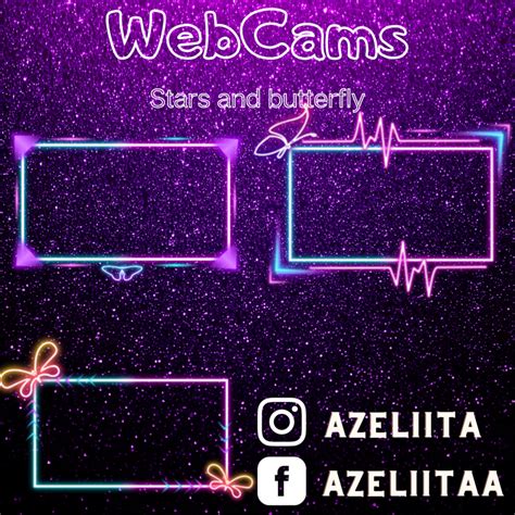 Overlay Webcam Stars And Butterfly Estrellas Y Mariposas Azeliitas