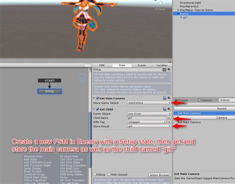 [unity playmaker] how to make a vr shooting game enemy character settings styly