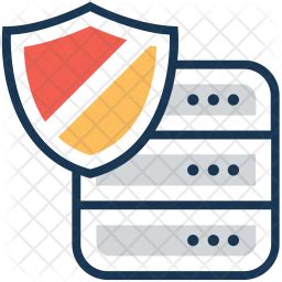 Database Security Icon Download In Colored Outline Style