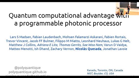 Quantum Computational Advantage With A Programmable Photonic Processor