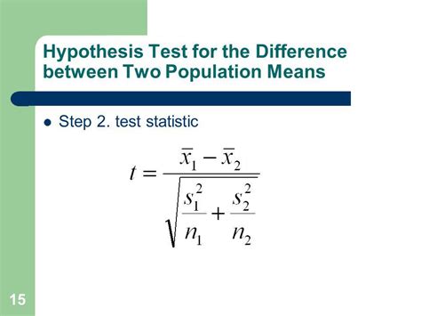 Hypothesis Test Ii T Tests Ppt Download