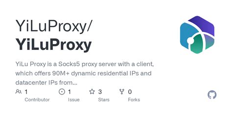 GitHub YiLuProxy YiLuProxy YiLu Proxy Is A Socks Proxy Server With A Client Which Offers