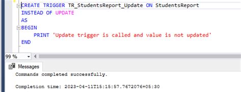 Dml Trigger In Sql Server