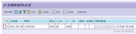 SAP MM 批量扩充视图 sap 扩展物料视图 CSDN博客